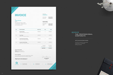 Invoice, a Stationery Template by ThemeDevisers