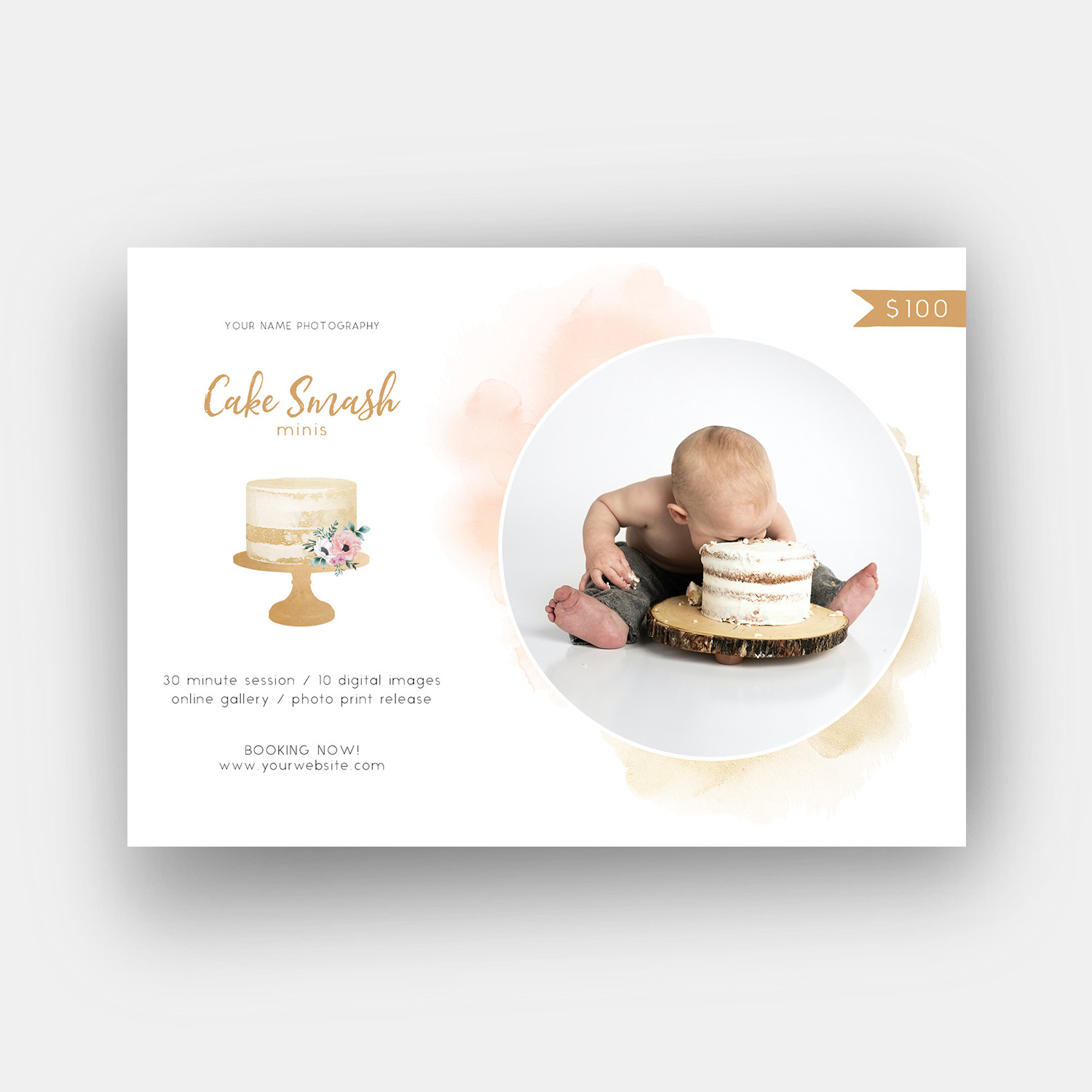 Cake Smash Session Template, a Social Media Template by Always Templates