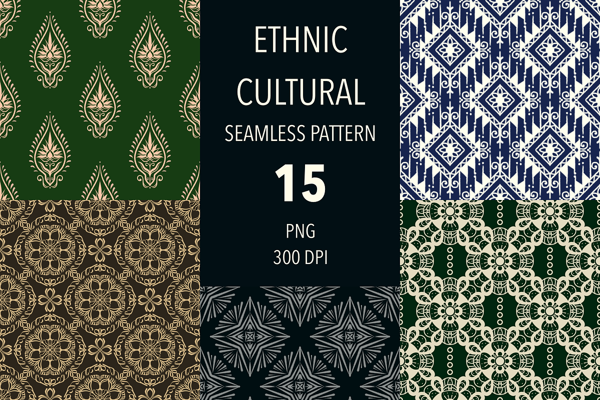 Ethnic Cultural Seamless Pattern, a Pattern Graphic by Trisuphat