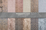 Iridescent Fizz Fur Watercolor Gold, a Pattern Graphic by Blixa 6 Studios