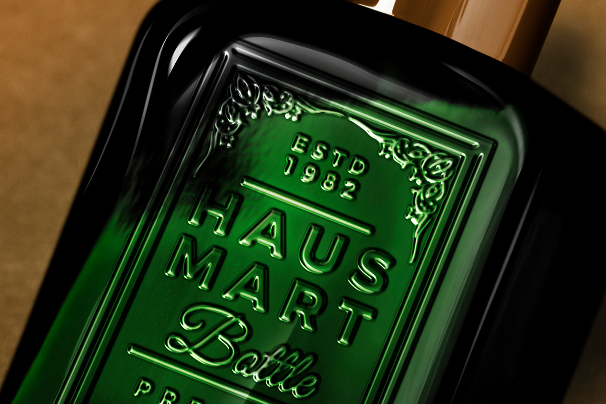 Glass Emboss Logo Mockup, a Packaging Mockup by GfxFoundry