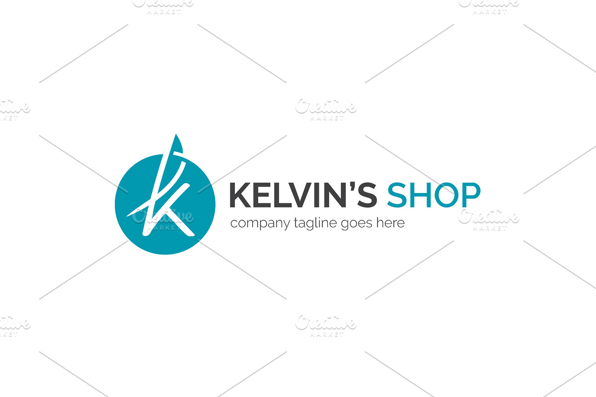 Kelvin Letter K logo, a Branding & Logo Template by XpertgraphicD