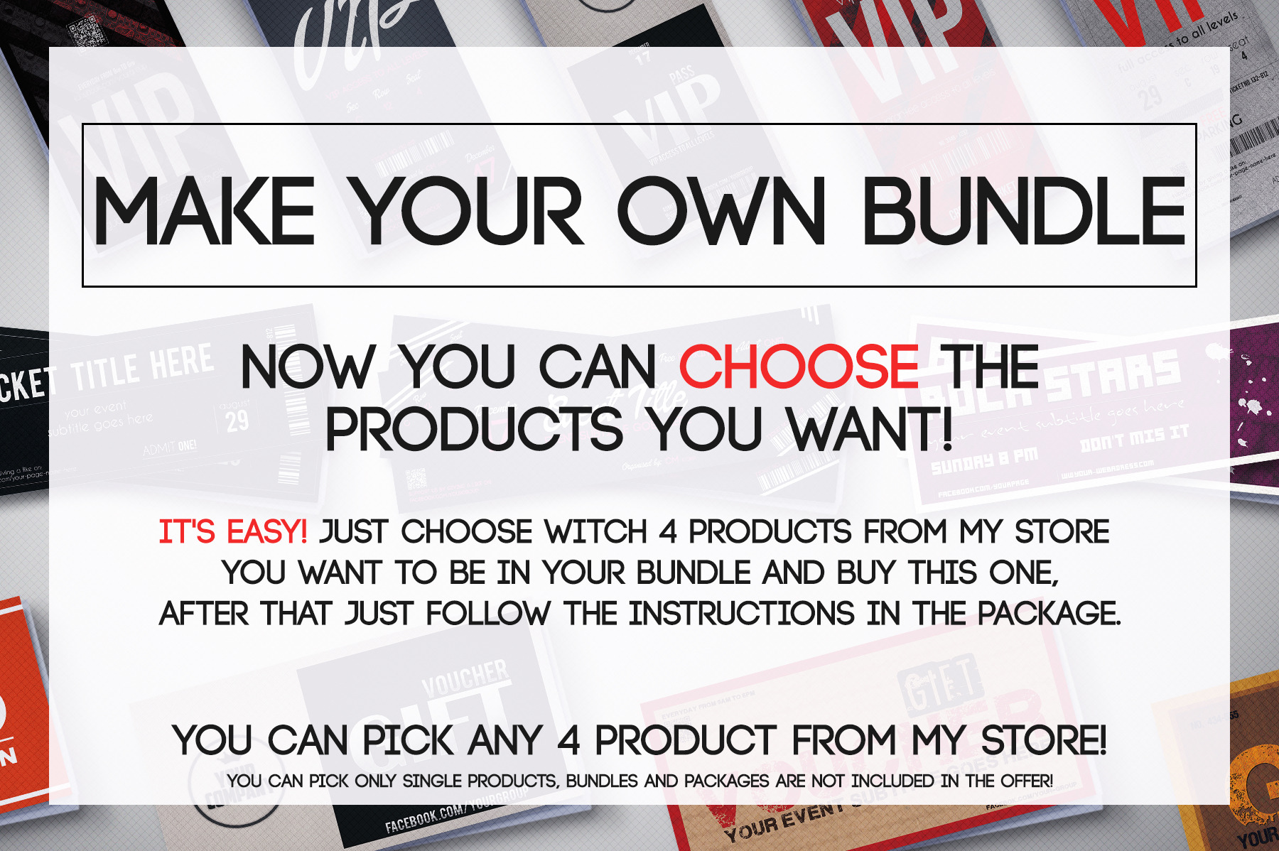 Choose Your Bundle, a Poster Template by Tzochko