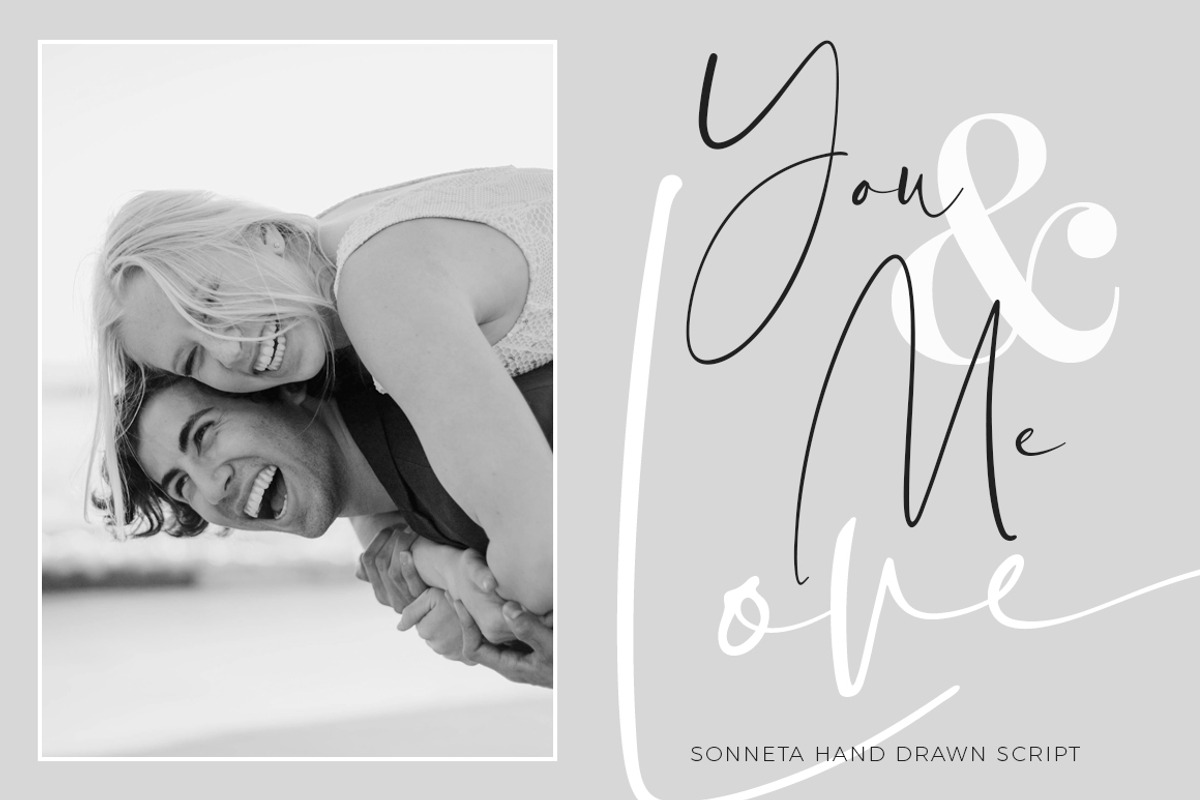 Sonneta Script, a Script Font by DISTRICT 62 STUDIO