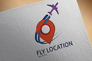 Fly Location Logo, a Branding & Logo Template by Design_Planet