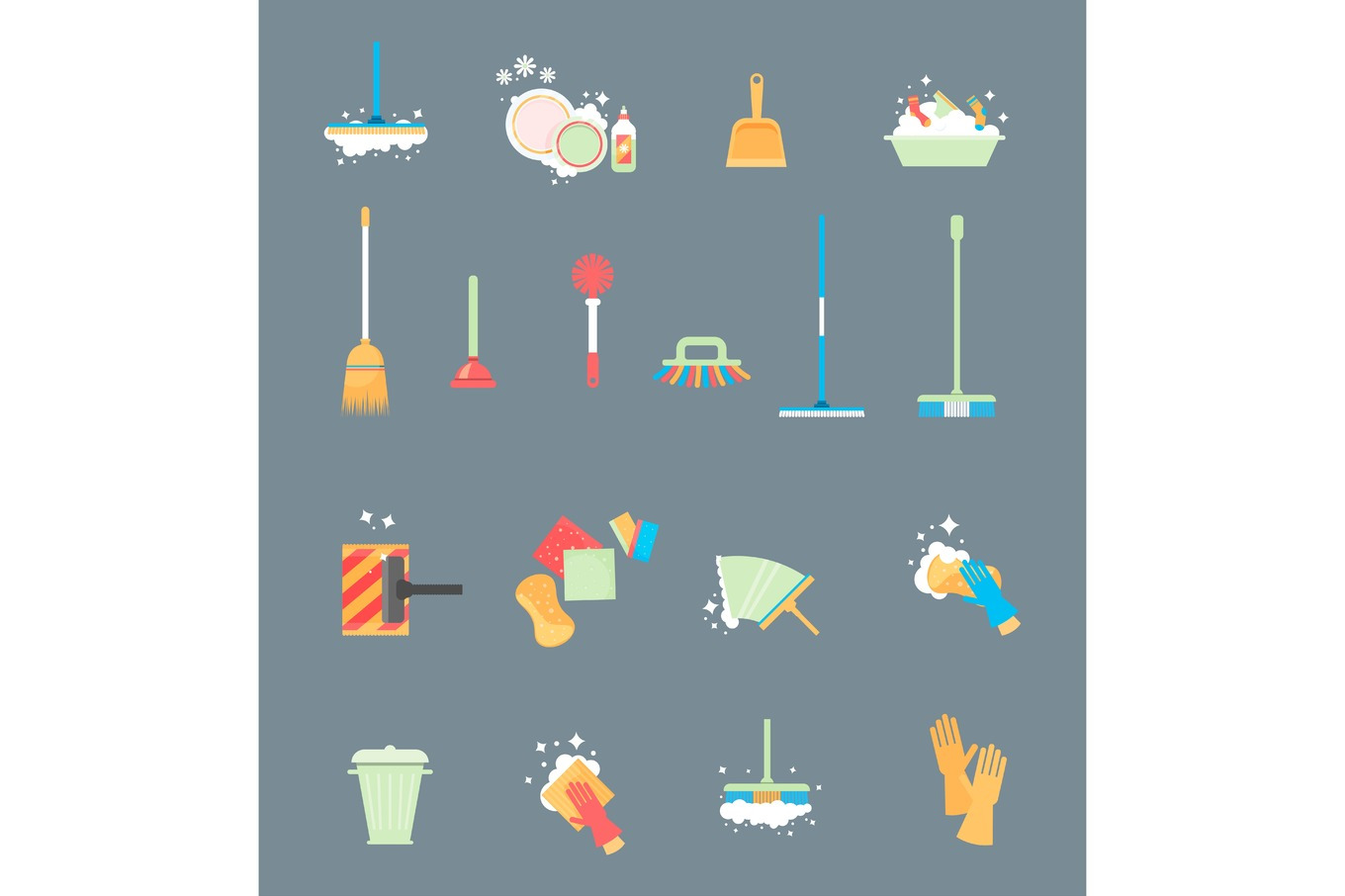 Cleaning company vector concept design., an Object Graphic by Riots Brush