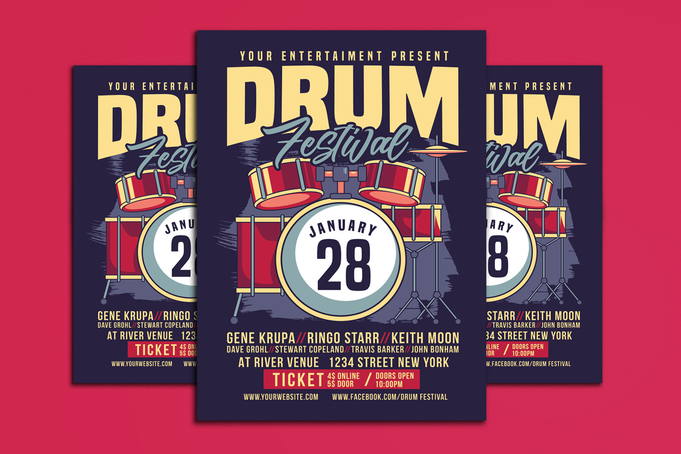 Drum Music Festival, a Flyer Template by Muhamad Iqbal hidayat ...