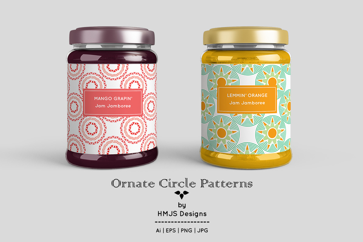 Ornate Circle Patterns, a Pattern Graphic by HMJS Designs | Creative Market