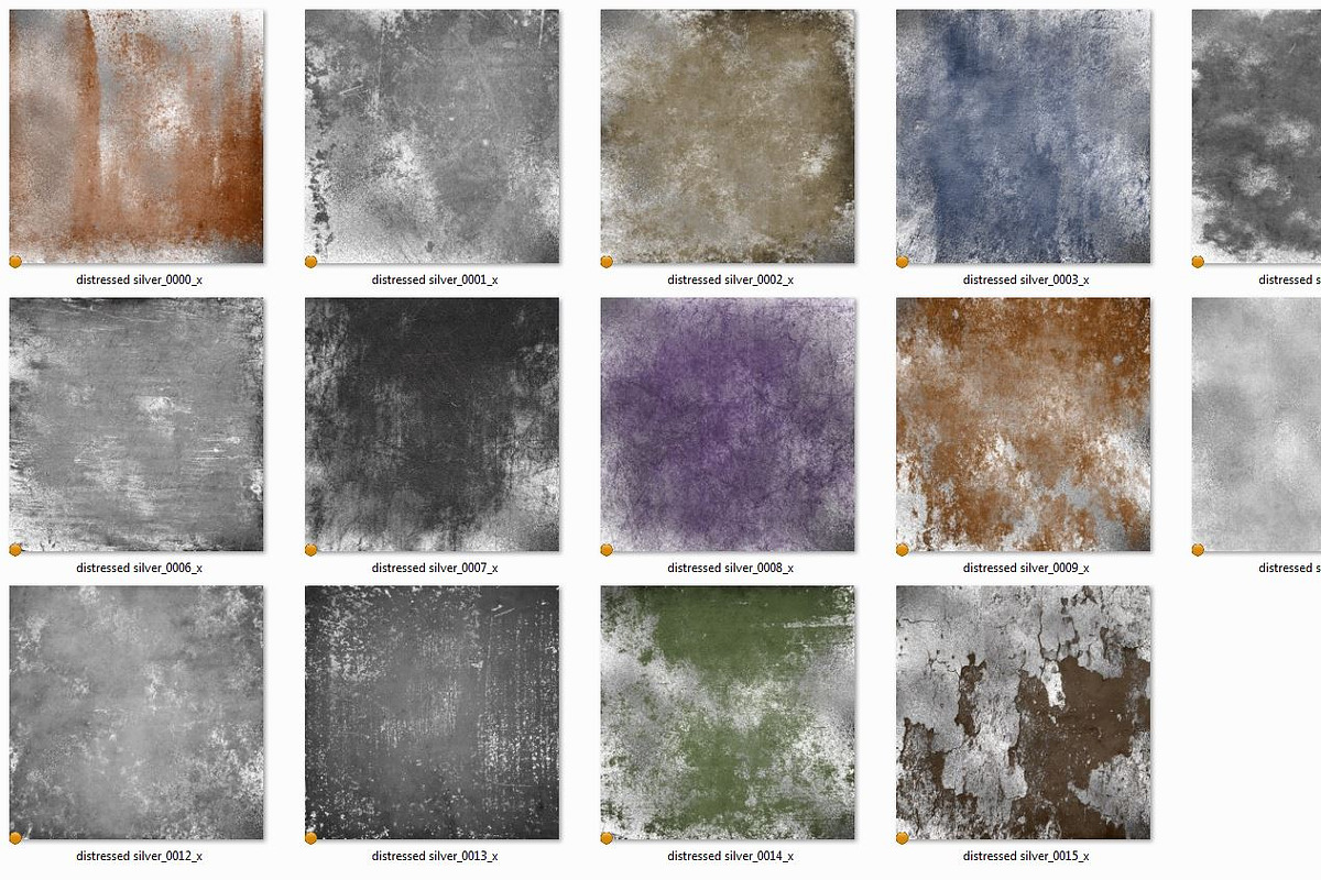 Distressed Silver Textures, a Texture Graphic by Digital Curio