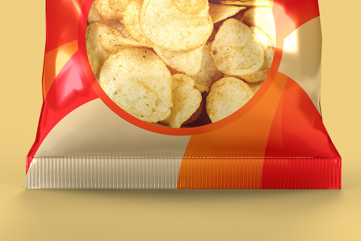 Food Snack Foil Packaging Mockup, a Packaging Mockup by Illusiongraphic