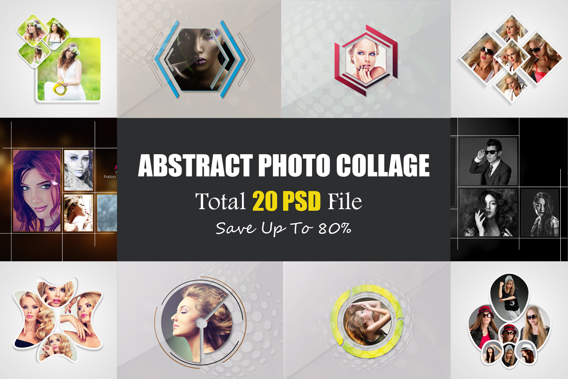 Abstract Photo Collage, a Flyer Template by Graphic_Art