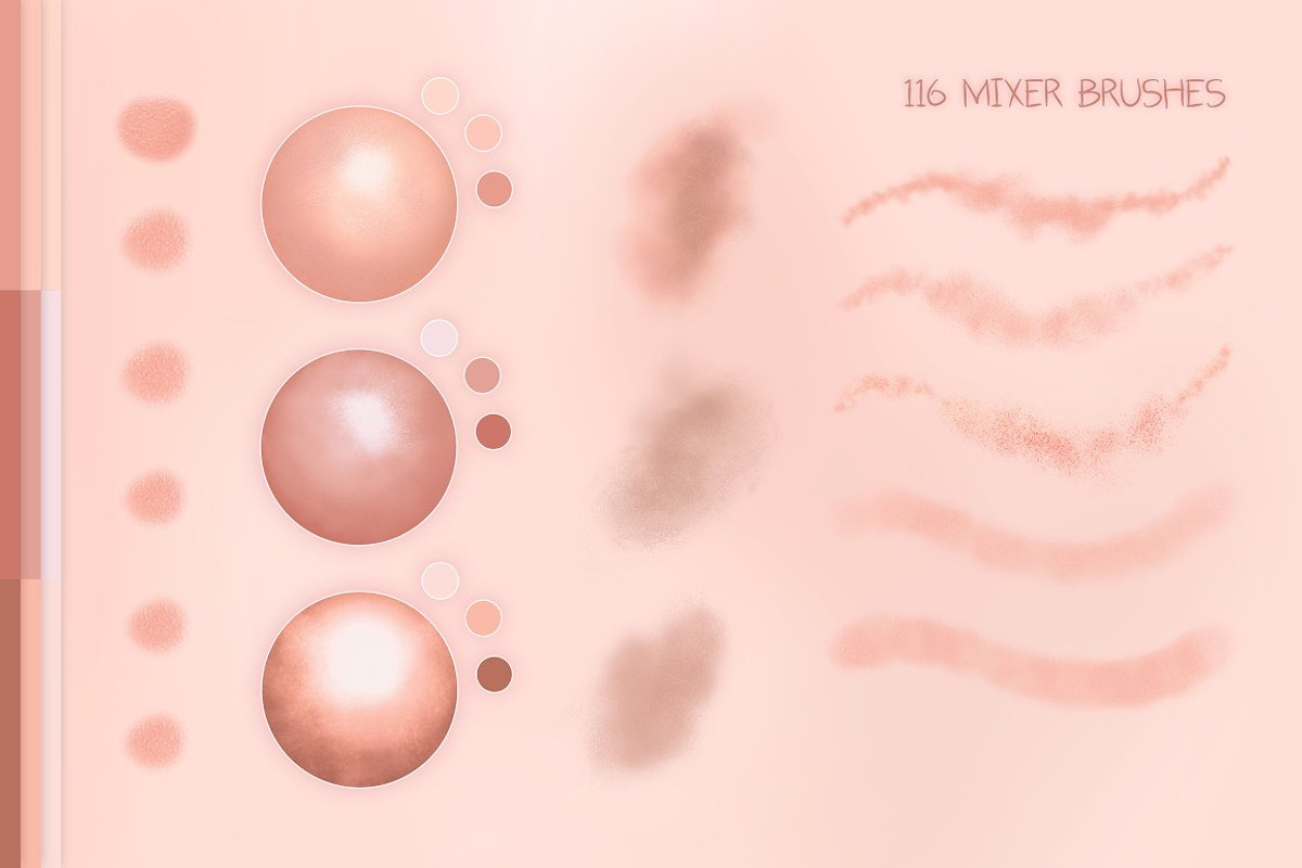 Glossy Skin Assets for Photoshop, a Brush Add-On by FaeryDesign