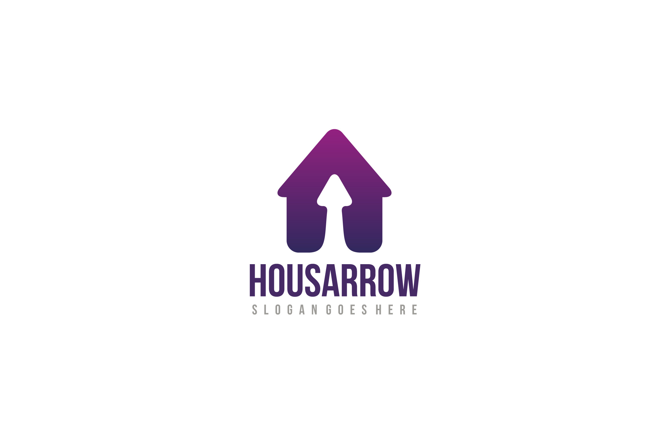 House Arrow Logo, a Branding & Logo Template by 3ab2ou | Creative Market