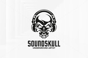 Sound Skull Logo Template, a Branding & Logo Template by LOGOMAGINE