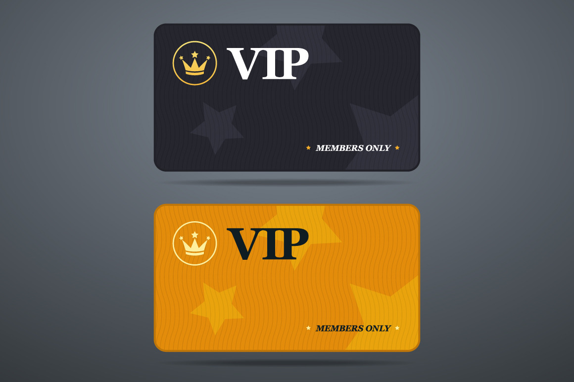 Vip card template, an Illustration by zanimanski