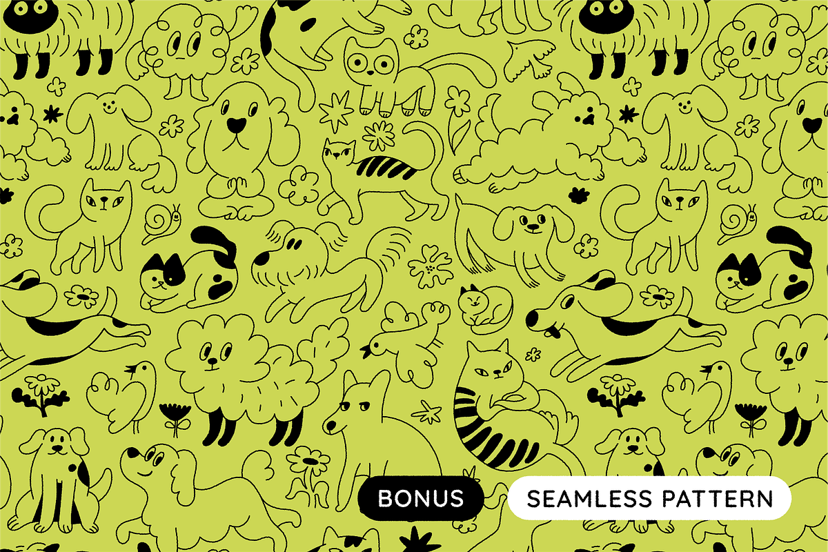 Pets and mascots, vector elements, a Graphic by venimo