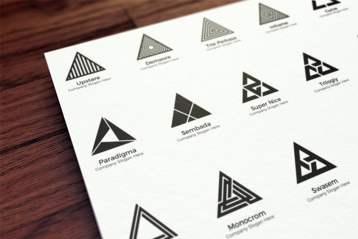 Triangle Creative Premade Logos, a Branding & Logo Template by Artha Desain