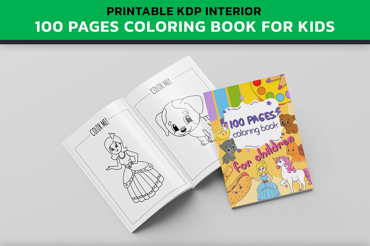100 Pages Coloring Book for Kids