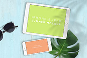 Mockup . iPhone & iPad Summer, an iPhone Mockup by tomodachi studio ...