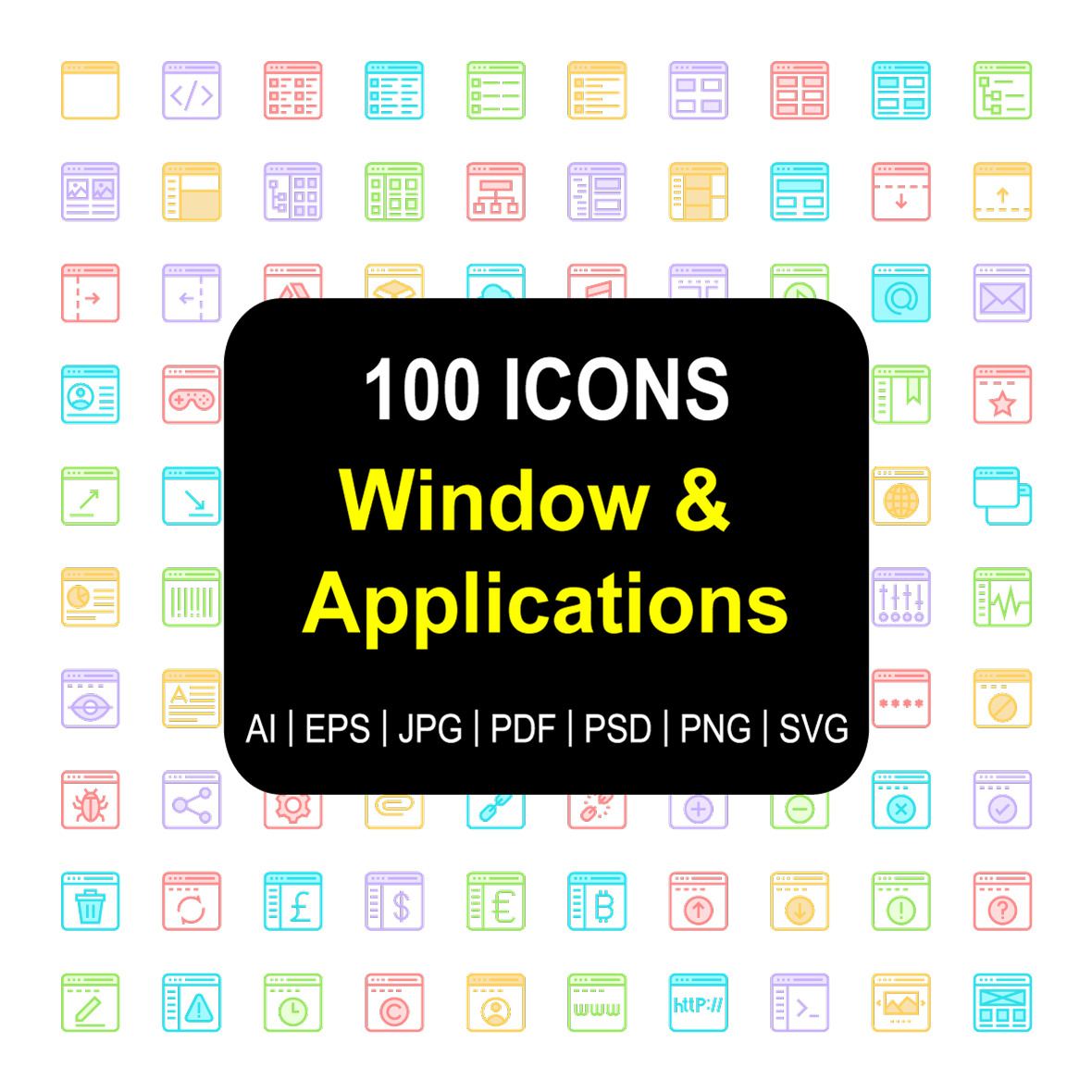 Windows and Applications, an Outline Icon by Vector Stall