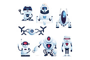 Alien life robots, future drones, an Animal Illustration by Vector ...