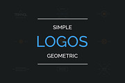 10 Simple Geometric Logos, a Branding & Logo Template by Font Bundles