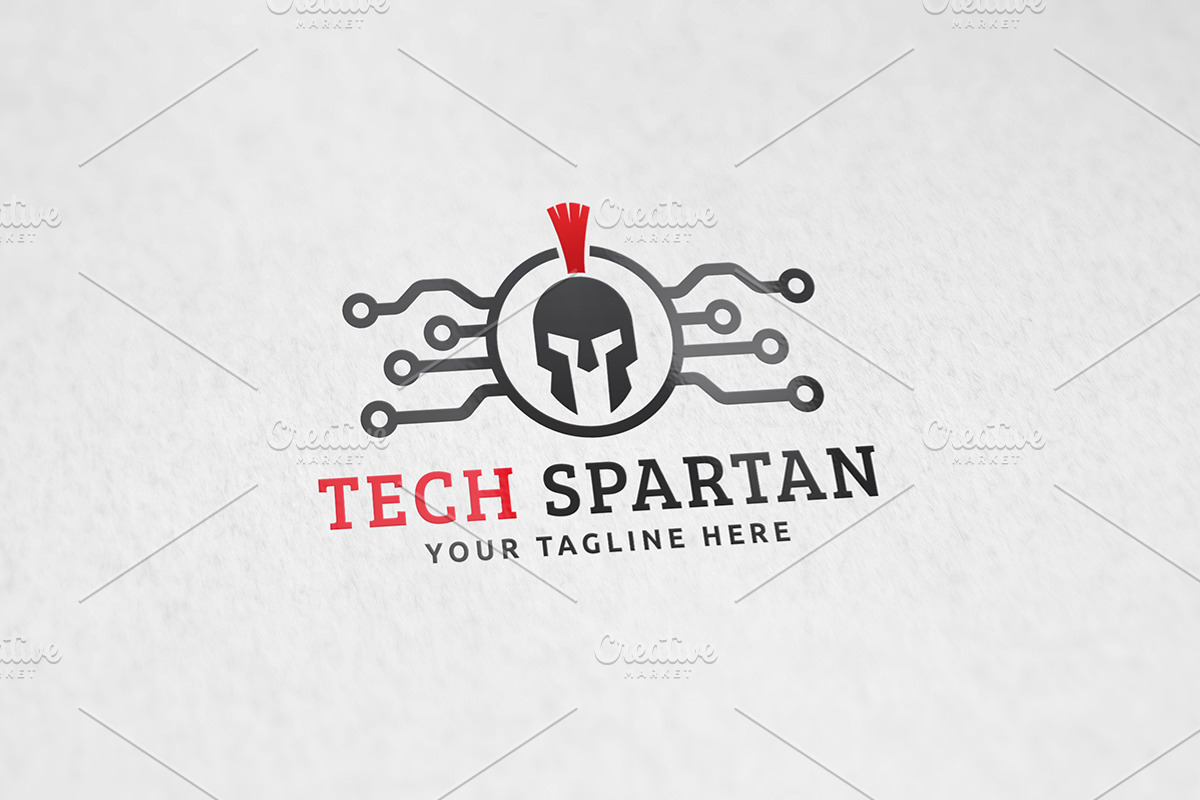 Tech Spartan Logo Template, a Branding & Logo Template by Martin-Jamez