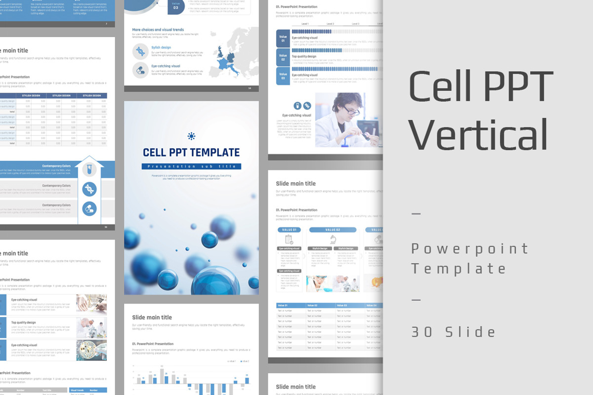 Cell PPT Vertical, a Presentation Template by GoodPello