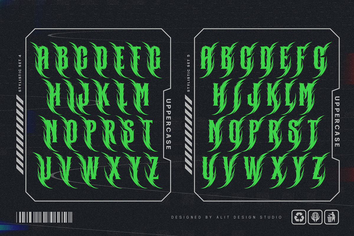 Metal Thorn Typeface, a Blackletter Font by alit design