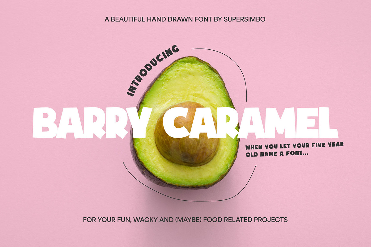 Barry Caramel hand drawn font | Creative Market