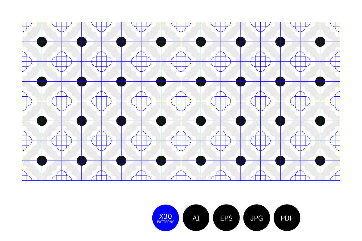 Resonance - Geometric Patterns, a Pattern Graphic by Formelier