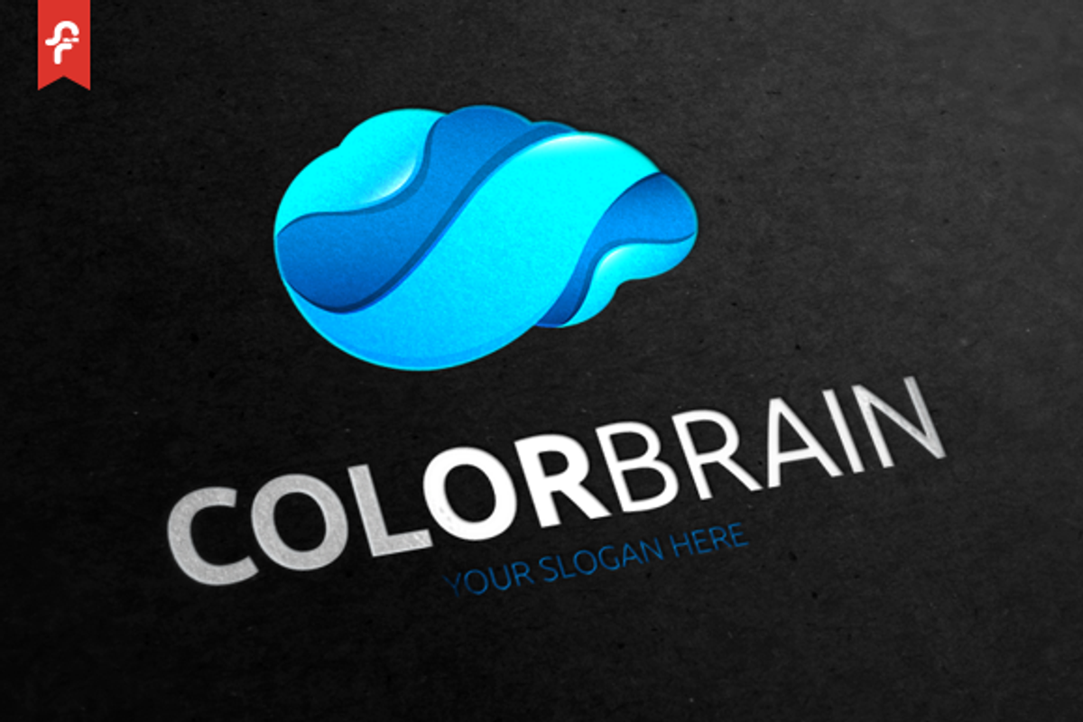 Color Brain Logo, a Branding & Logo Template by ft.studio