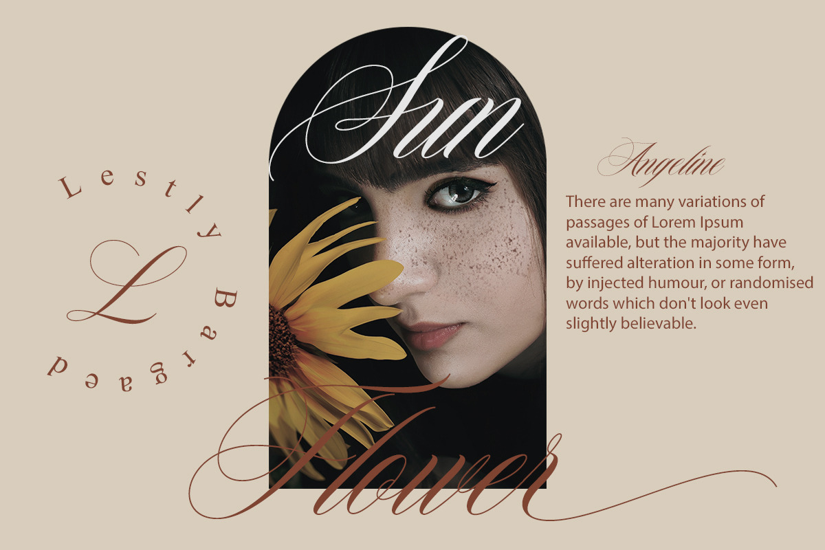 Angeline | Modern Calligraphy, a Script Font by Muntab_Art