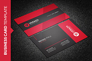 Bold Red Corporate Business Card, a Business Card Template by Verazo