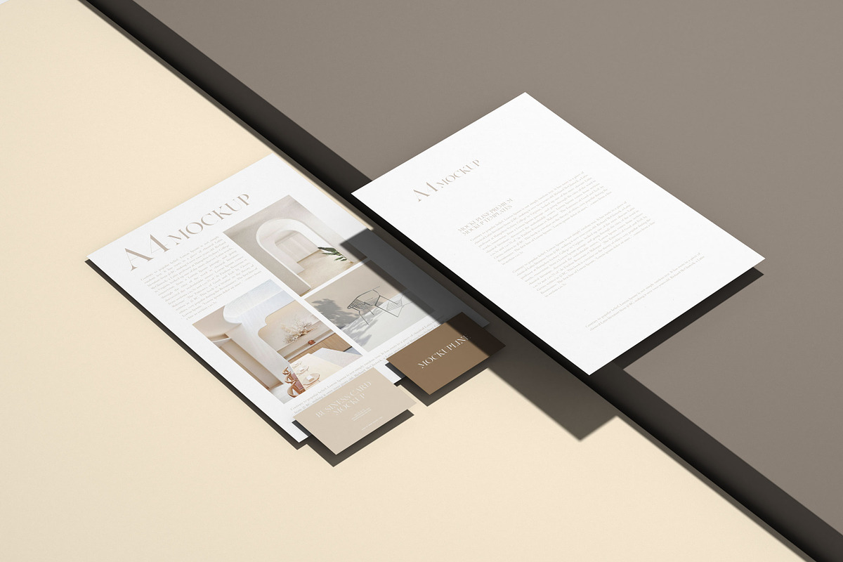 iPad & A4 Mockup Bundle Set