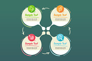 Infographic Elements in a Circle | Presentation Templates ~ Creative Market