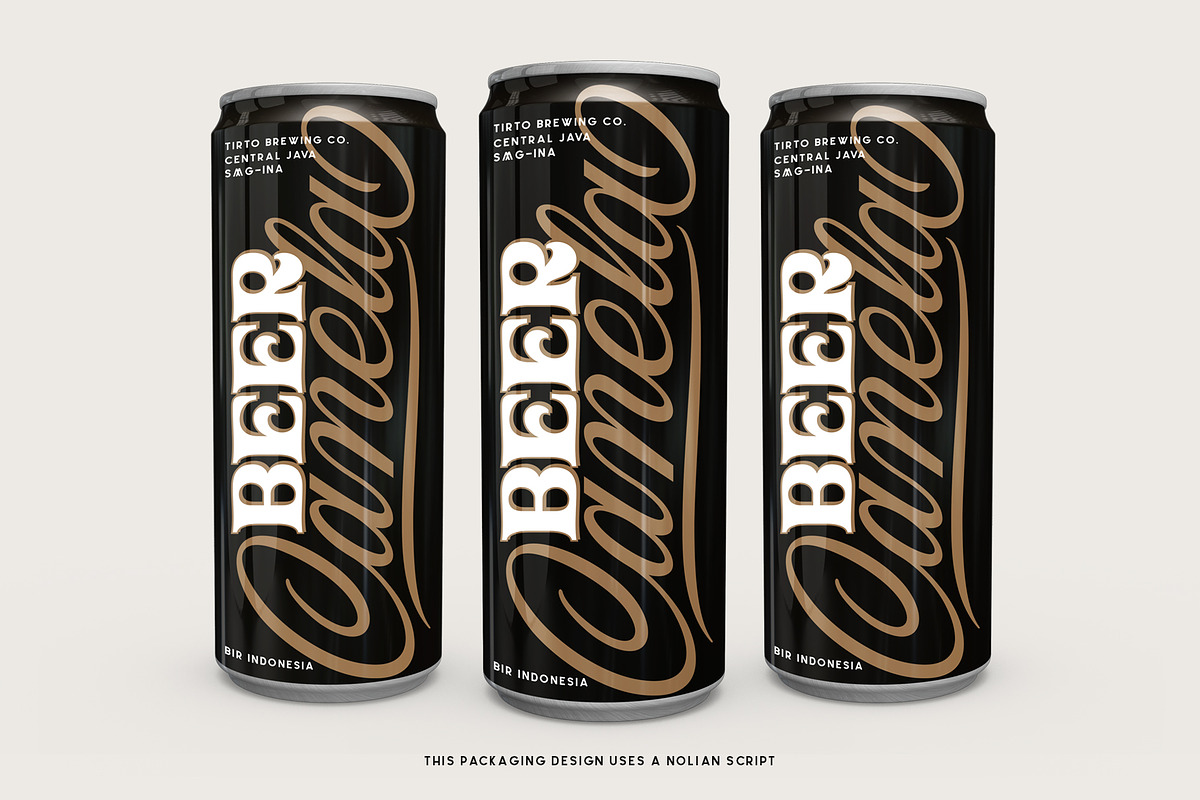 Nolian Script, a Script Font by ngene | Creative Market