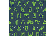 Trash Seamless Pattern | Graphic Patterns ~ Creative Market