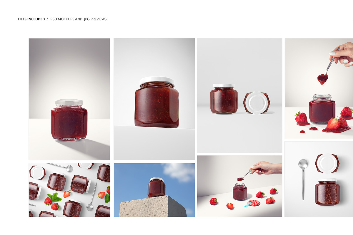 Strawberry Mockup Set, an Advertising Mockup by creatsy5
