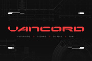 Vancord - Futuristic Display Font, a Font by Typia Nesia