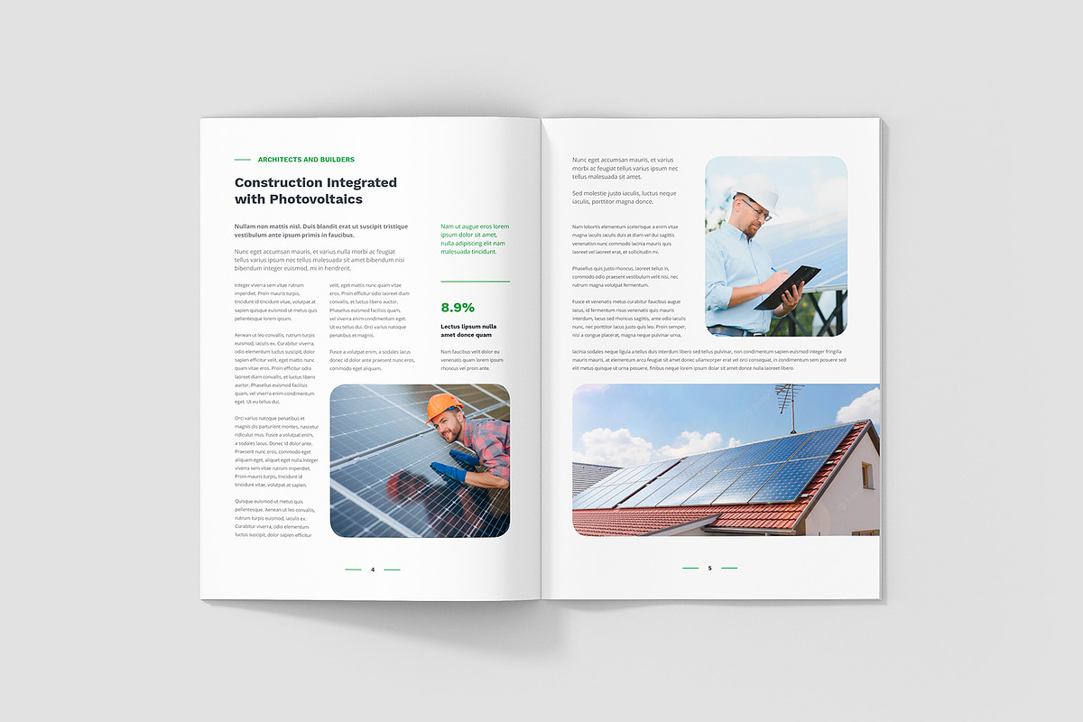 Solar Energy Magazine Canva Template