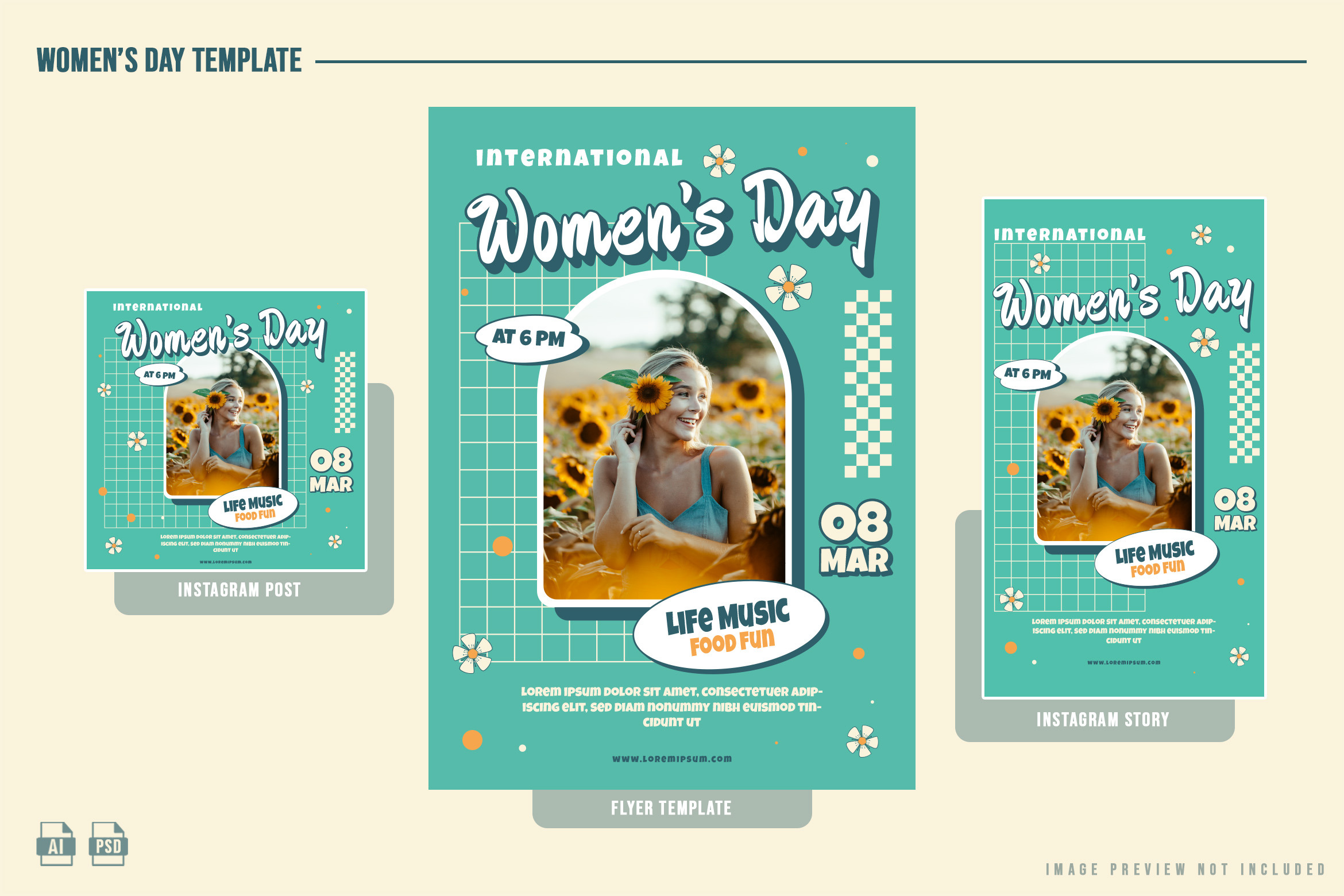 International Women's Day Template, a Print Template by NOX Labs