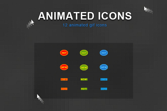 Animated Icons 01, an Icon by WonderShop