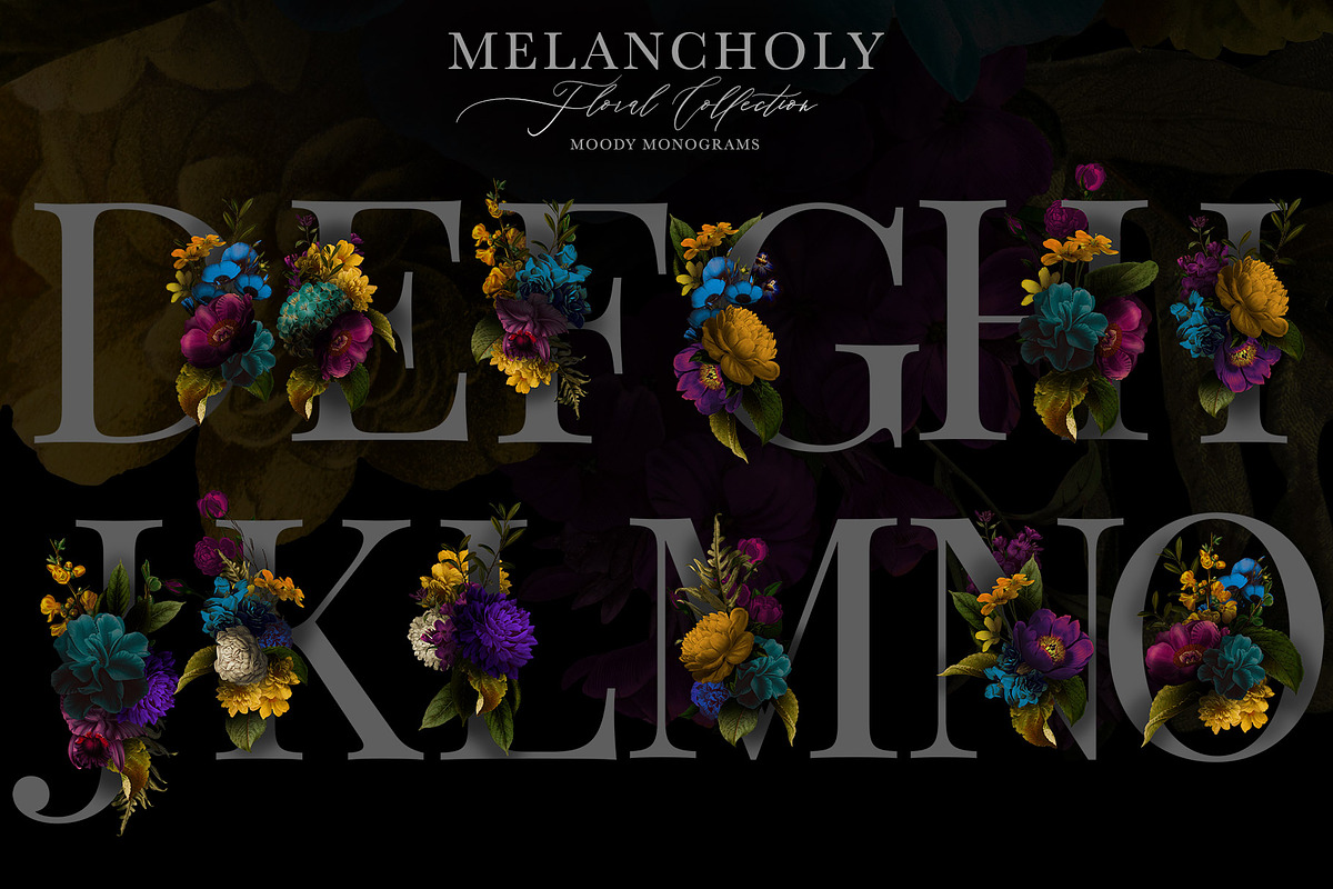 Melancholy Floral Collection, an Illustration by Eclectic Anthology