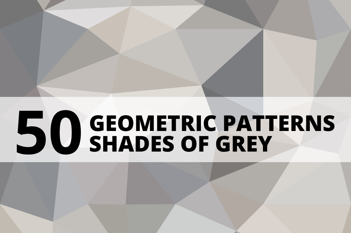 50 Geometric Patterns | Grey, a Pattern Graphic by Marmalade Moon