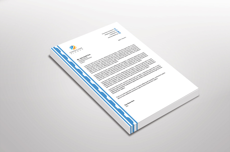 Jealix Letterhead Template, a Stationery Template by Dueza.Com