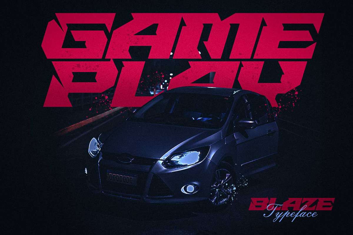 Blaze, a Script Font by senzana