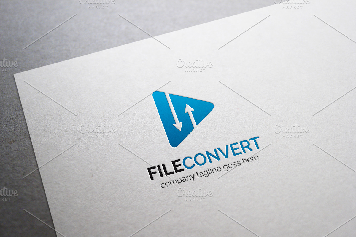 File Convert Logo, a Branding & Logo Template by XpertgraphicD