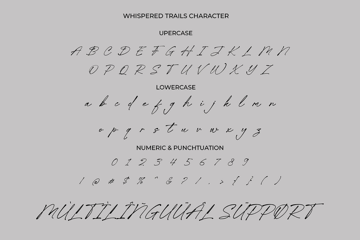 Whispered Trails – Signature Font, a Script Font by Salamahtype