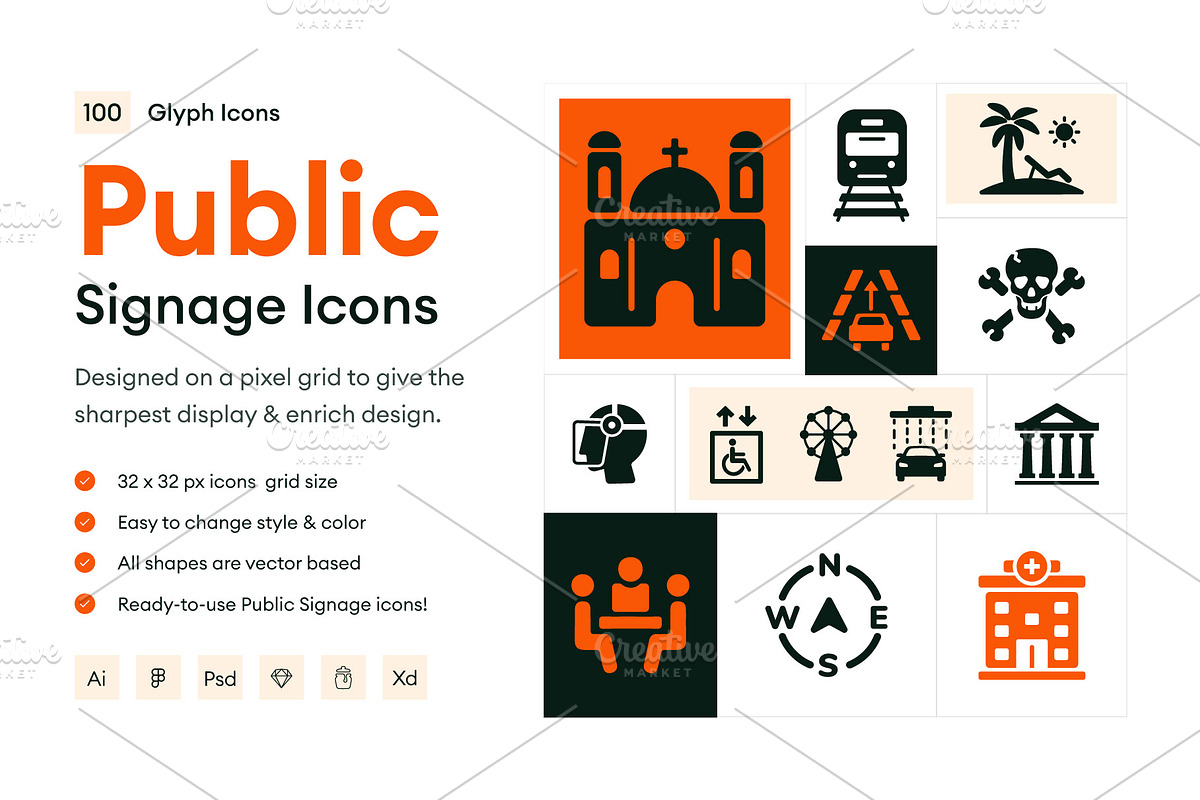 Public Signage Icons